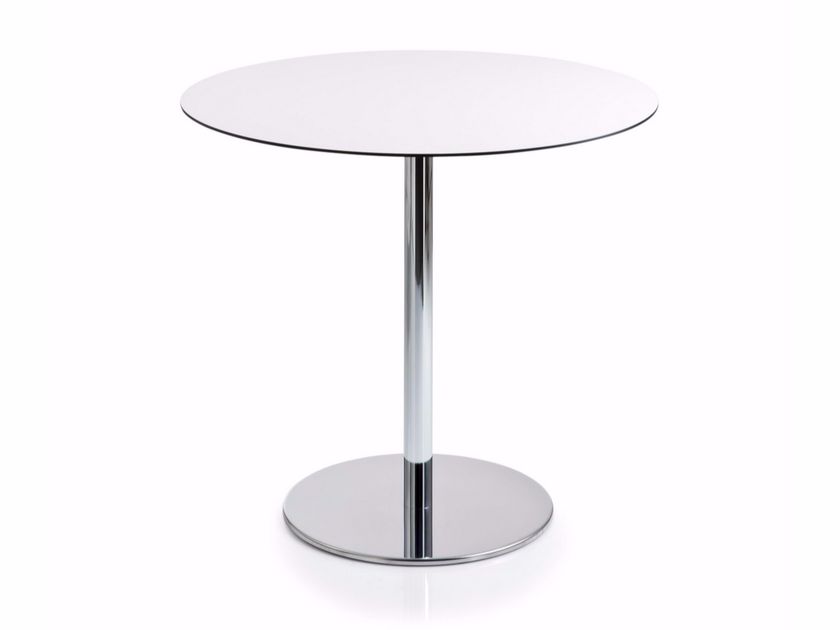 INCOLLECTION Round MDF table with 4-star base By Luxy | design Air Design