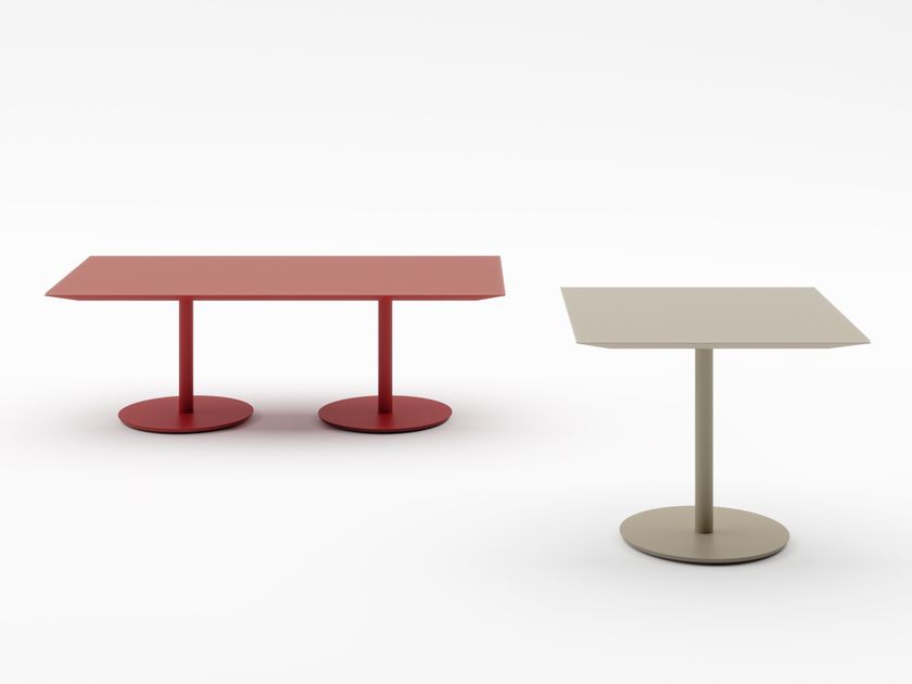 TABLE Square wooden coffee table By PROF