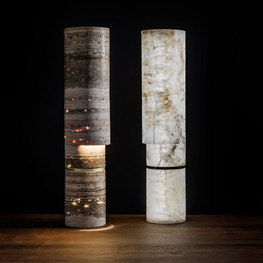 TEST-ONE | Rapolano travertine table lamp Rapolano travertine table ...