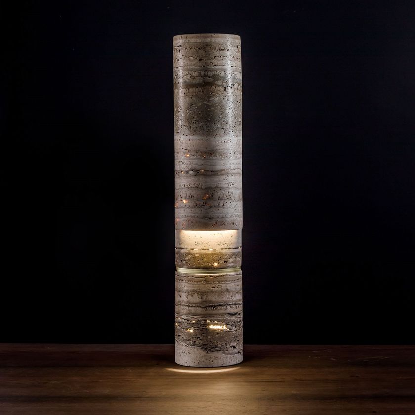 TEST-ONE | Rapolano travertine table lamp Rapolano travertine table ...