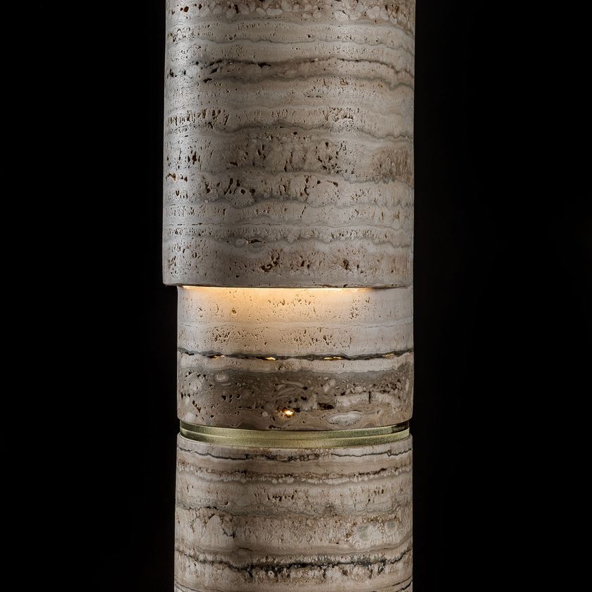 TEST-ONE | Rapolano travertine table lamp Rapolano travertine table ...