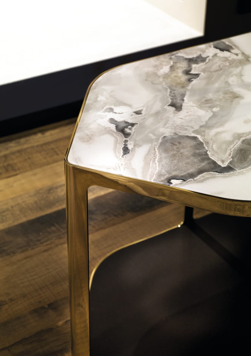 TILES Hexagonal high side table By Longhi | design Alessandro La Spada