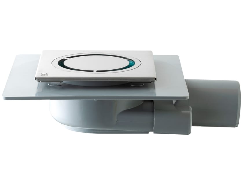 Piletta sifoide per scarico a pavimento in ABS TIRANA STEEL 2655.495.8 ...