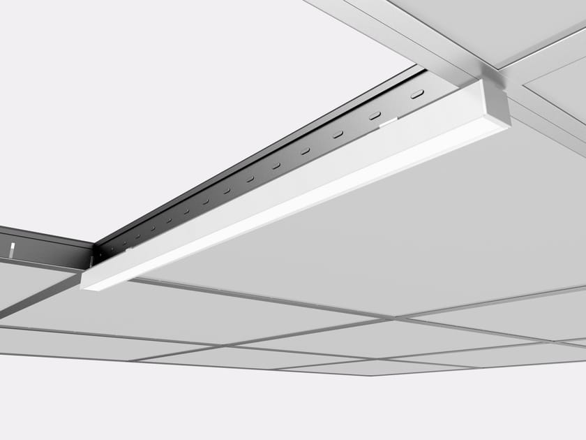 T-LINE 1" Ceiling mounted aluminium linear lighting profile for LED ...