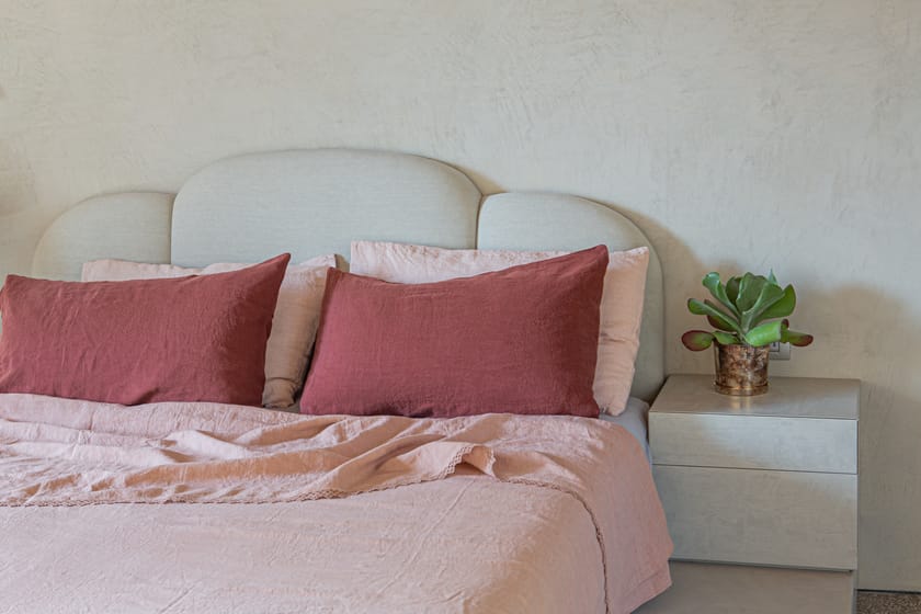 TOP SHEET WITH MACRAMÉ Bed sheet By Once Milano