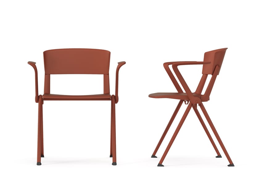 YUGEN Polypropylene training chair with linking device with armrests By ...