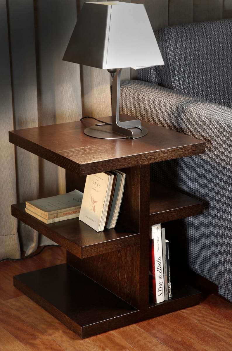 Wood veneer side table TREE By HMD INTERIORS