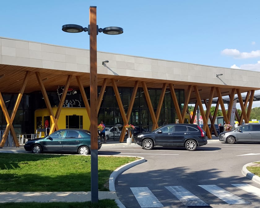 Farola LED de aluminio TSANA By GHM-ECLATEC