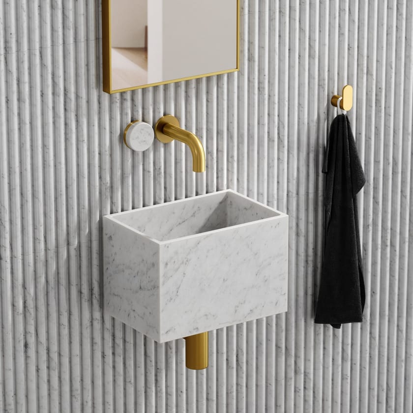 TUCCI | Carrara marble handrinse basin By LUSSO