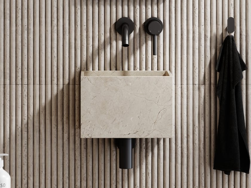 TUCCI | Crema Marfil marble handrinse basin By LUSSO