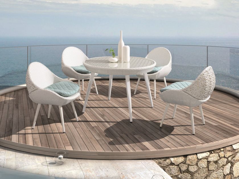 TULIP - 203070 5 pcs outdoor dining set By HIGOLD