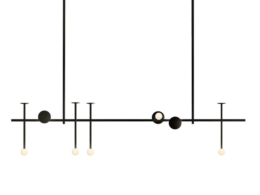 TYPOGRAPHY VELA GANTRY LED modular metal ceiling lamp By Rakumba