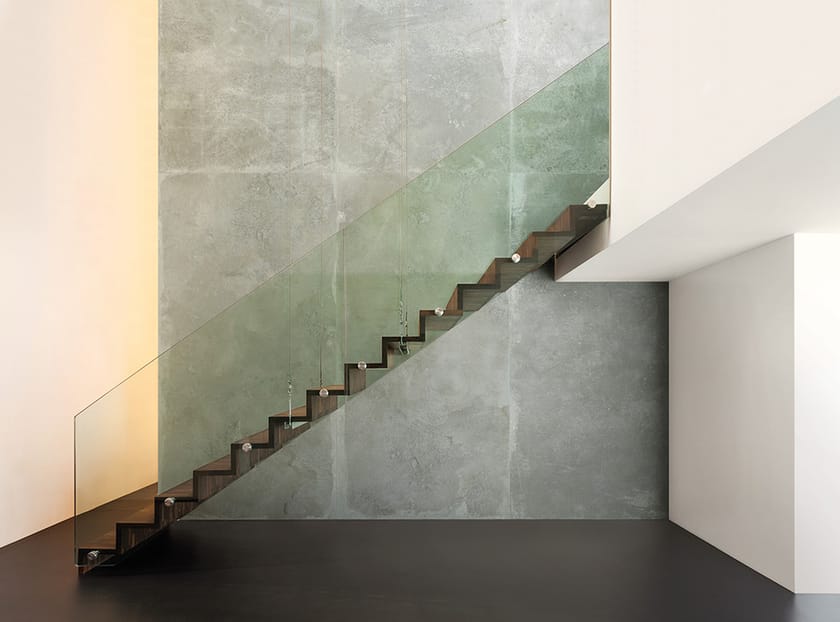 ULTRA METAL - GREY ZINC Porcelain stoneware wall/floor tiles with metal ...