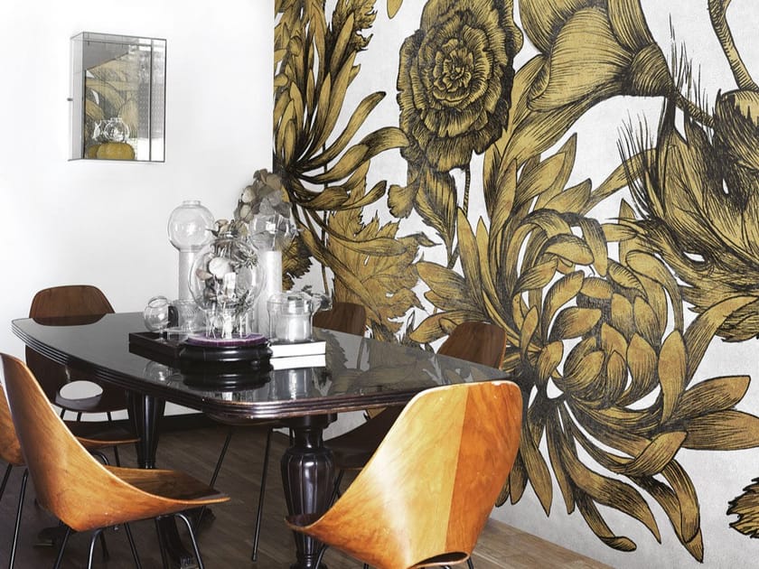 EXCLUSIVE WALLPAPER ARCHIVE Washable wallpaper with floral pattern By LONDONART | design Elena ...
