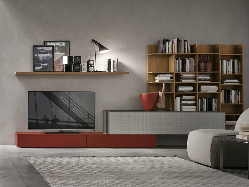 Sectional storage wall UNIT A114 By Tomasella