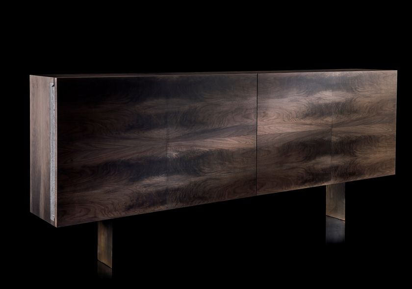 UPPER SIDE Solid wood sideboard with coplanar doors By Henge | design ...