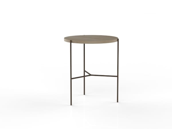 Round melamine-faced chipboard coffee table URBAN CM07 Urban Collection ...