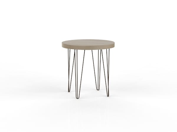 Round melamine-faced chipboard coffee table URBAN TV40 Urban Collection ...