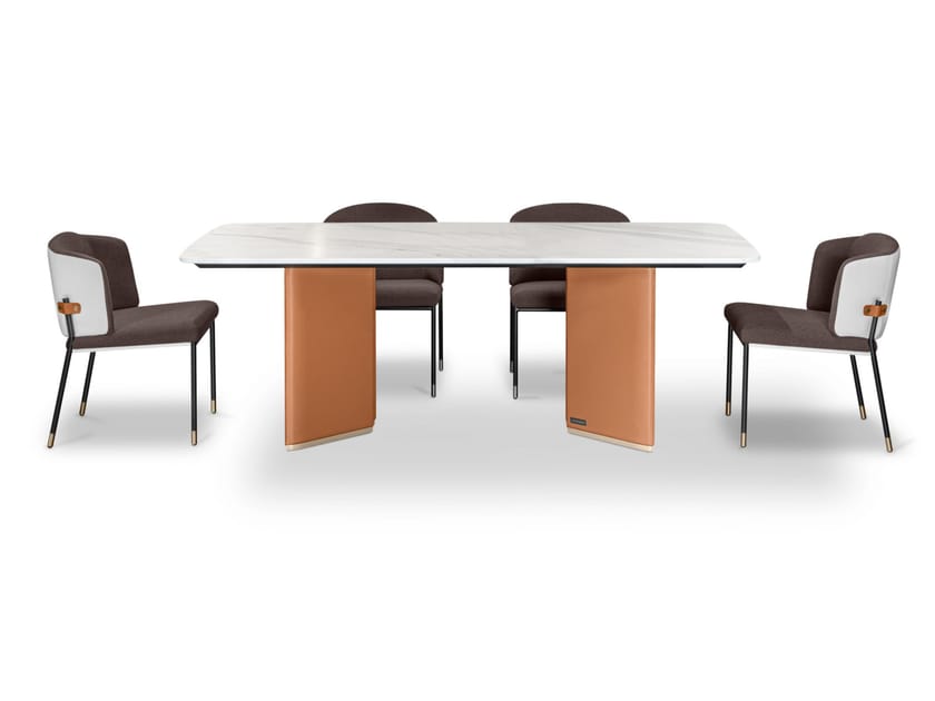 V214 Rectangular marble table By Aston Martin