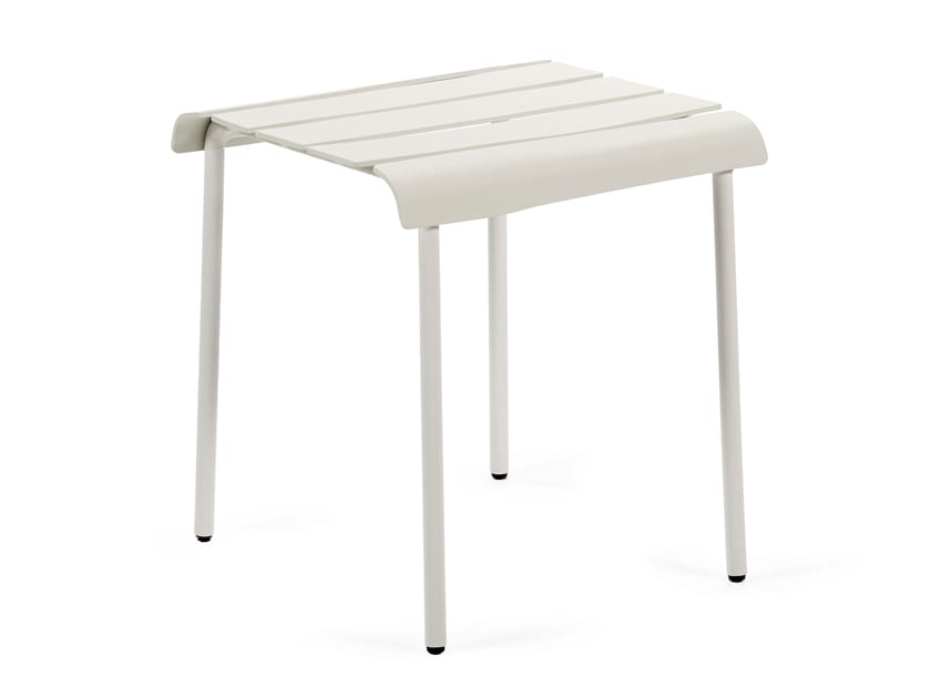 ALIGNED Low aluminium garden stool By valerie_objects