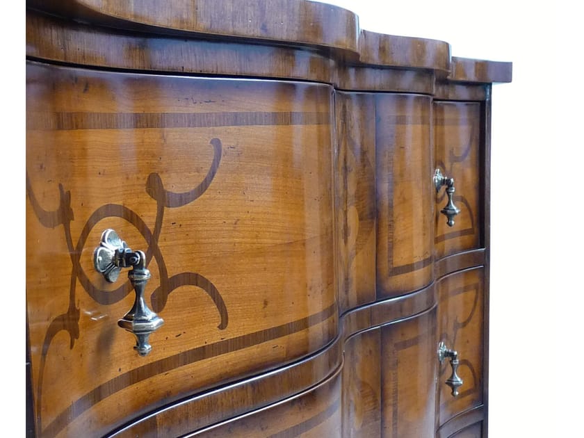 Walnut and cherry wood chest of drawers VAN GOGH Ritratti d'autore ...