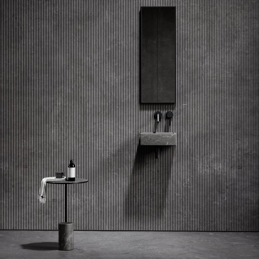 VASEL | Pietra Grey marble handrinse basin Rectangular wall-mounted ...