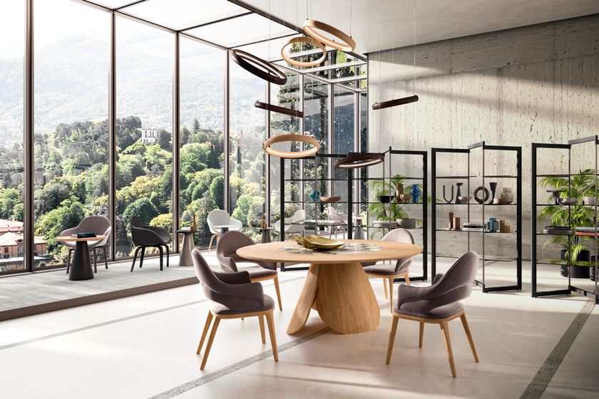 VELIERO Round table with Lazy Susan By Ozzio Italia | design Davide ...