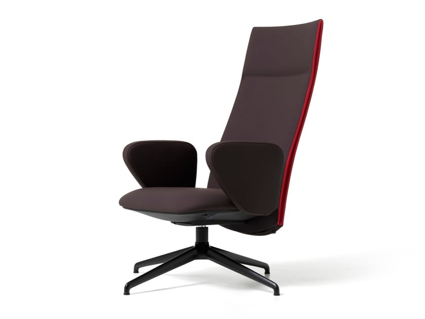 VELVET Fabric executive chair with 4-spoke base By Diemme | design ...