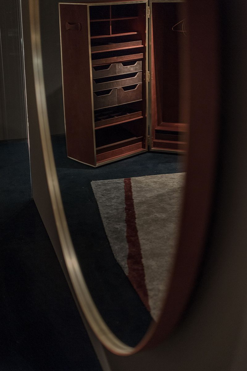 Leather wardrobe VENDOME By BAXTER design Roberto Lazzeroni