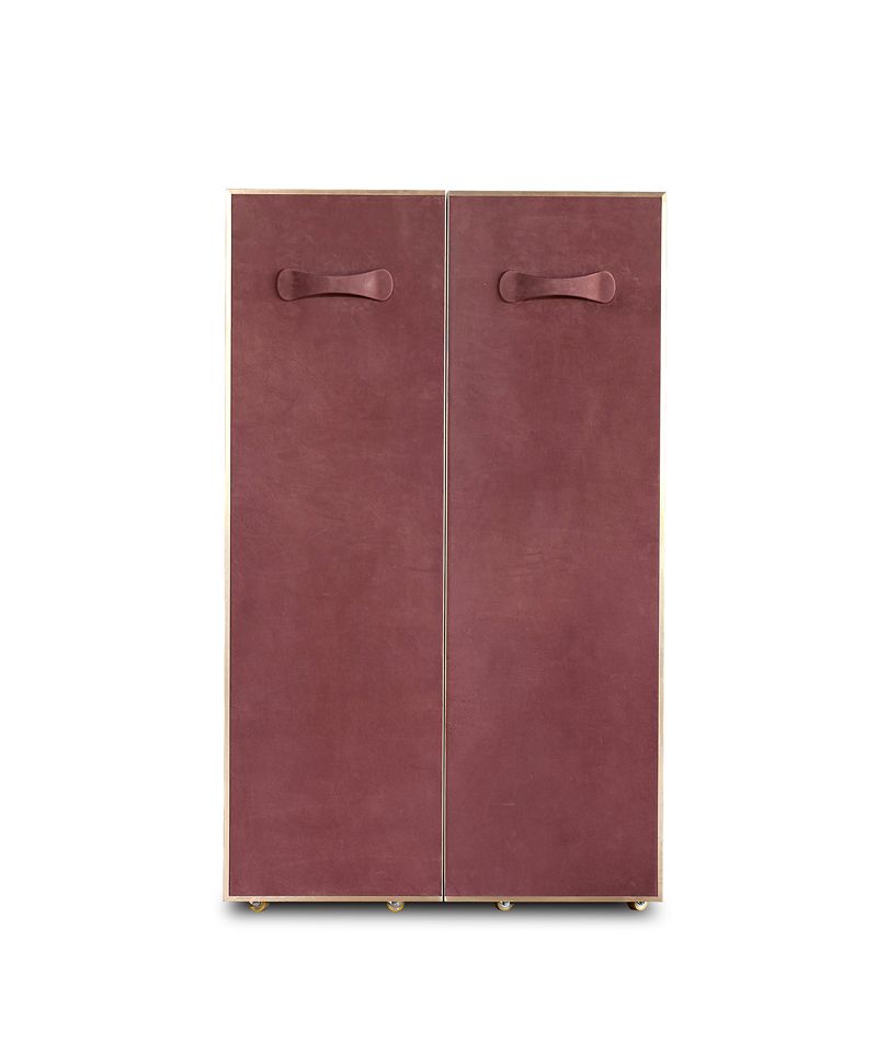 Leather wardrobe VENDOME By BAXTER design Roberto Lazzeroni