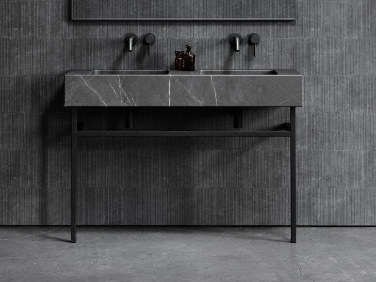 Meubles sous-vasques en marbre Pietra Grey | Archiproducts