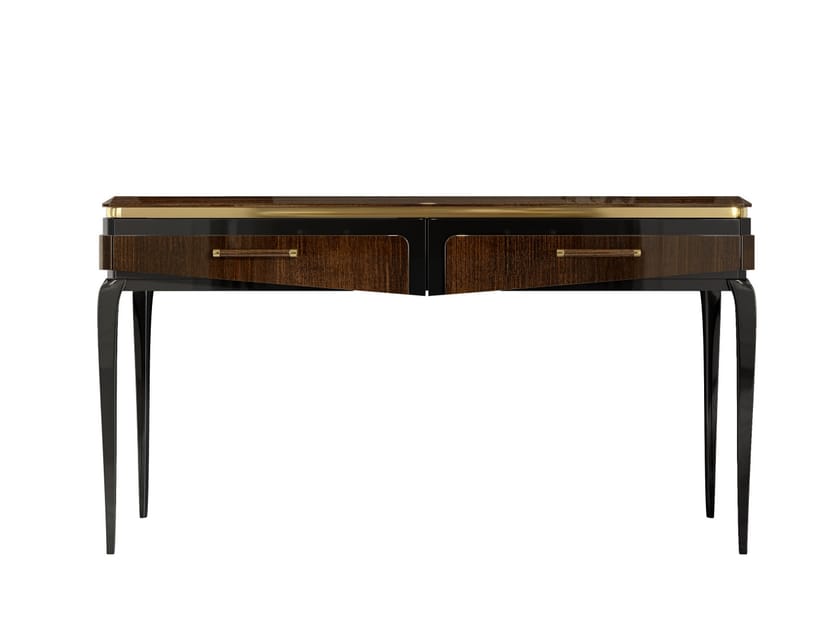 VICTOR Rectangular wooden console table with drawers By A.R ...