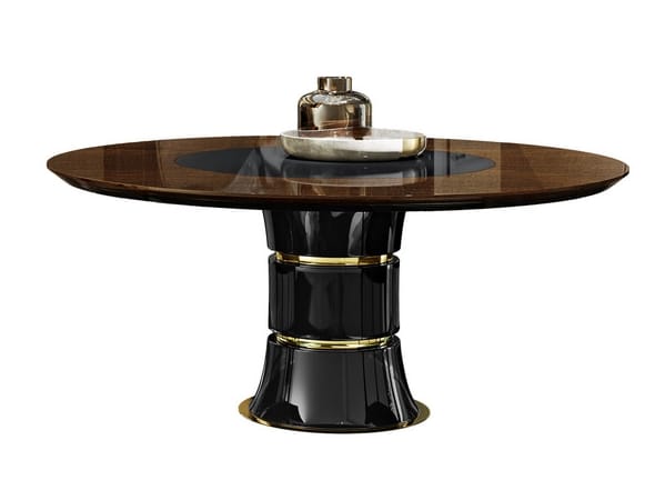 VICTOR Round wooden table By A.R. Arredamenti | design Lucia Ippolito