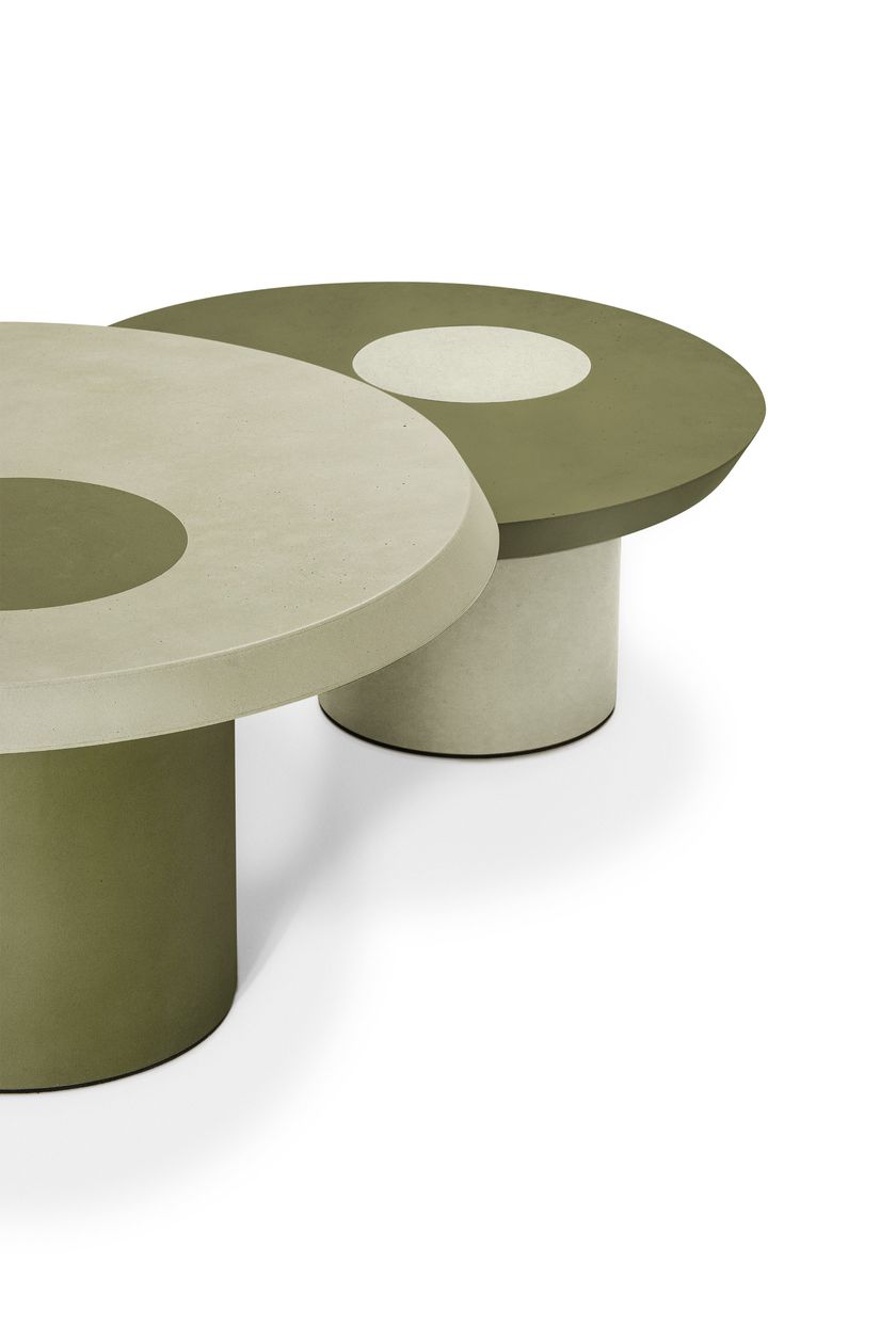 VIGNOLE Round Cimento® coffee table By Cimento | design Parisotto+Formenton Architetti