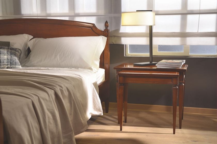 VILLA BORGHESE Rectangular cherry wood high side table By SELVA