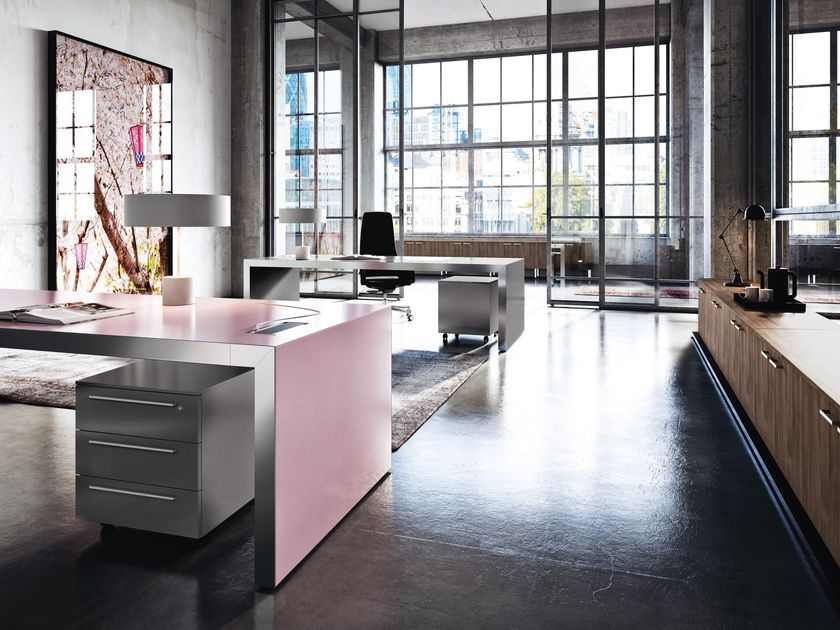 VOGUE | Rectangular office desk By Sinetica design Sinetica Design Lab