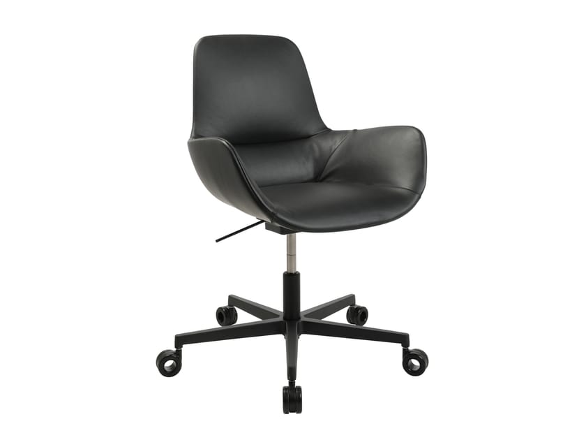 W-CLUB COMPACT | Chair with 5-spoke base Swivel chair with castors with ...