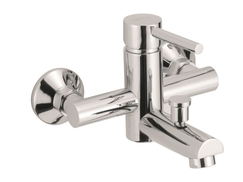 JACKIE Wall-mounted brass bathtub mixer with diverter By I Crolla ...