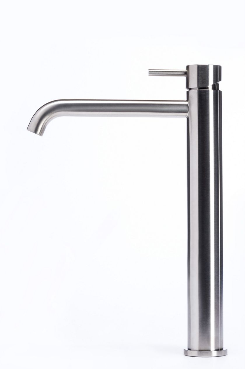 NILO Countertop single handle stainless steel washbasin mixer By Tubico