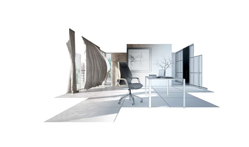 WAVE | Executive chair with headrest Wave Collection By Leyform design ...