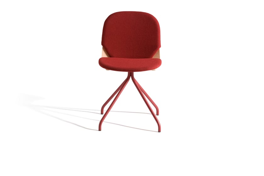 Sedia imbottita su trespolo WEDGE 362T Collezione Wedge By Capdell design Marcel Sigel