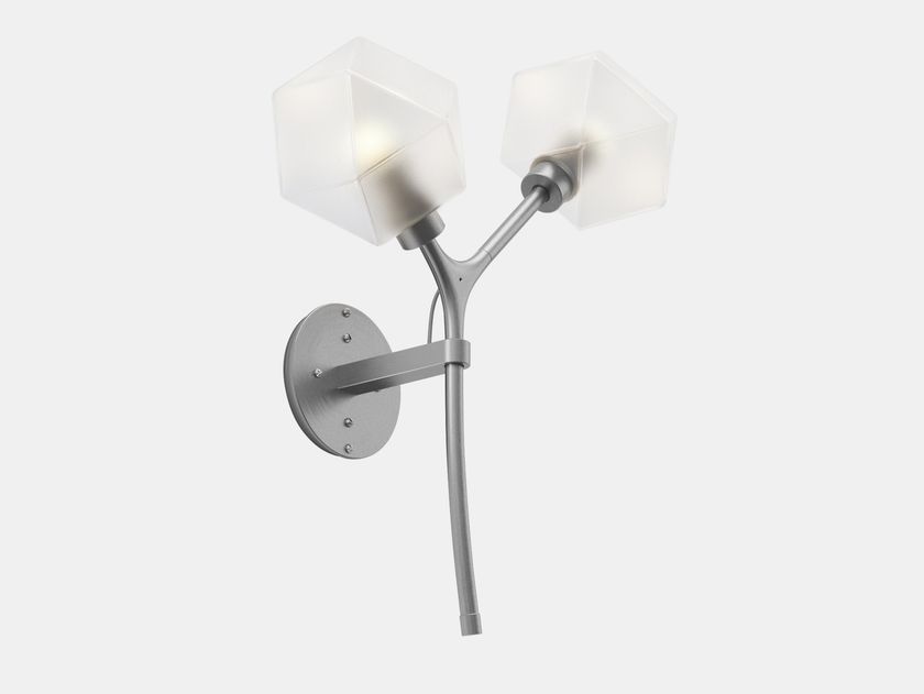 WELLES DOUBLE wall lamp By GABRIEL SCOTT design Michelle Gerson
