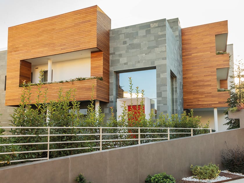 Wooden Façades and Ceiling Wood panel for facade By Ravaioli Legnami