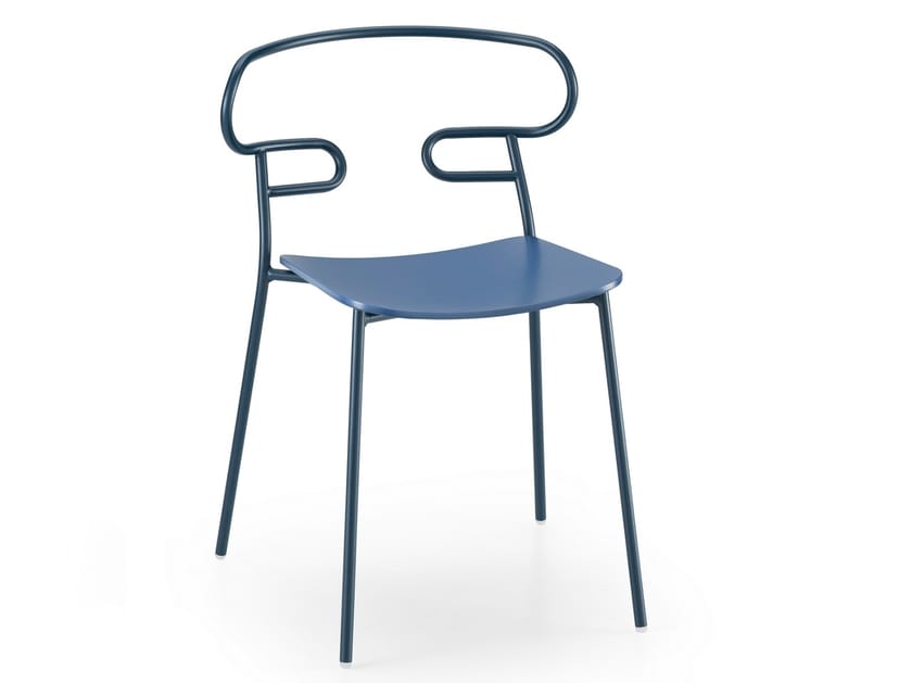 GENOA Stackable wooden chair By TrabA' | design Cesare Ehr Nanni