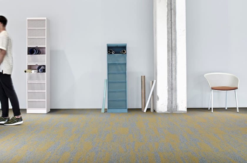 Nylon® carpet tiles WORKS FLOW Works Collection By Interface®