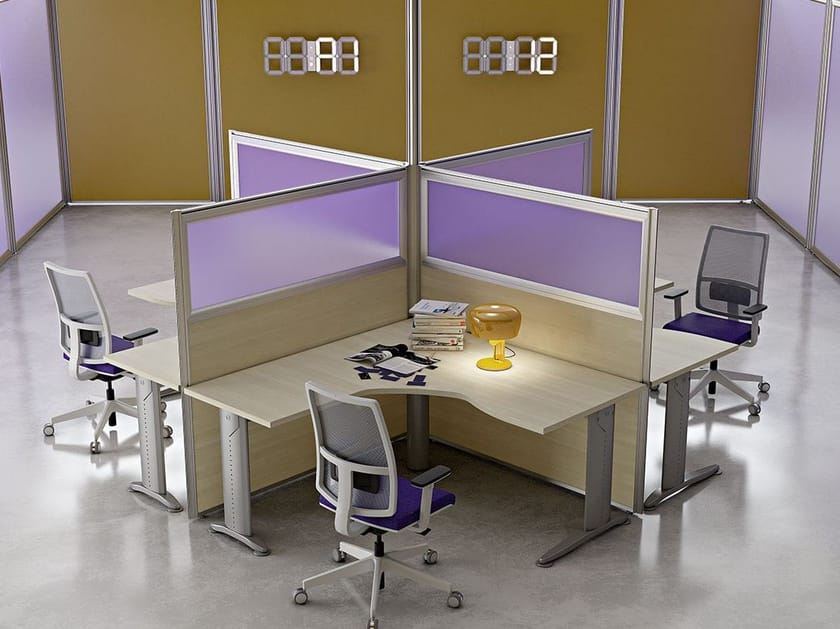 FLEXI OPEN | Workstation screen desktop partition Flexi Open Collection ...