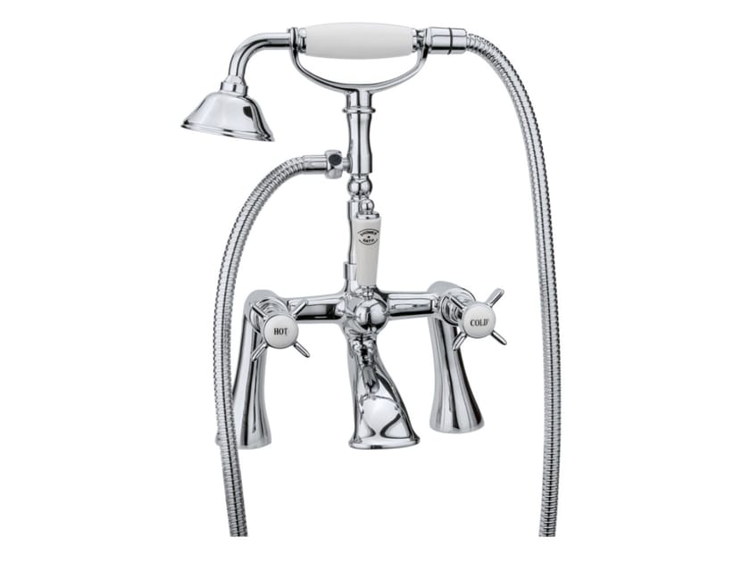 PRINCETON External steel bathtub set with hand shower By Gaia Mobili