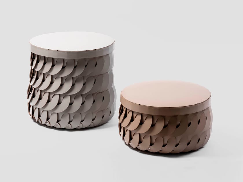 ALICANTE Regenerated leather basket By Pinetti