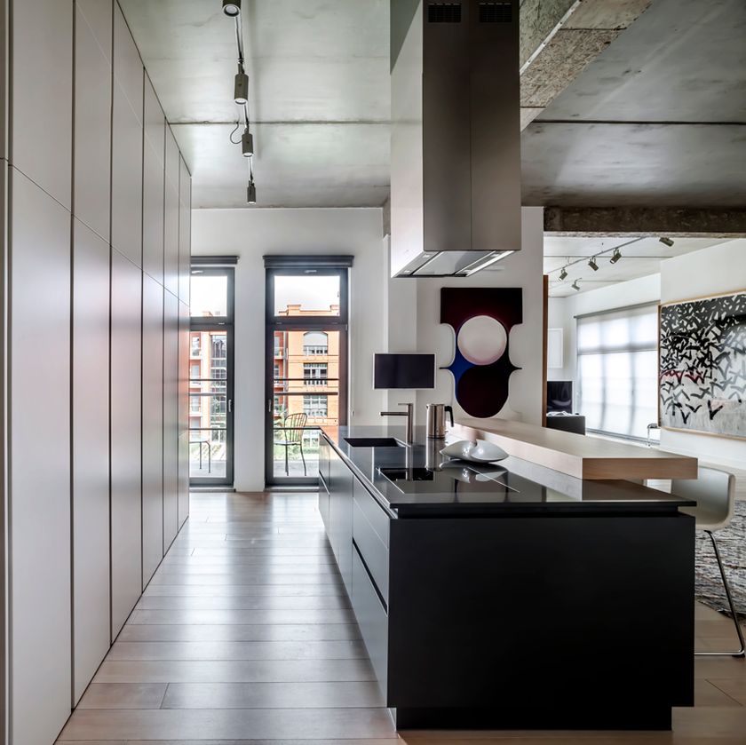 Z1 Kitchen with island with integrated handles By Zajc | design ...