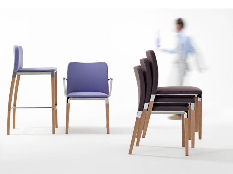 ZENITH | Chair with armrests Zenith Collection By Segis design Carlo Bimbi